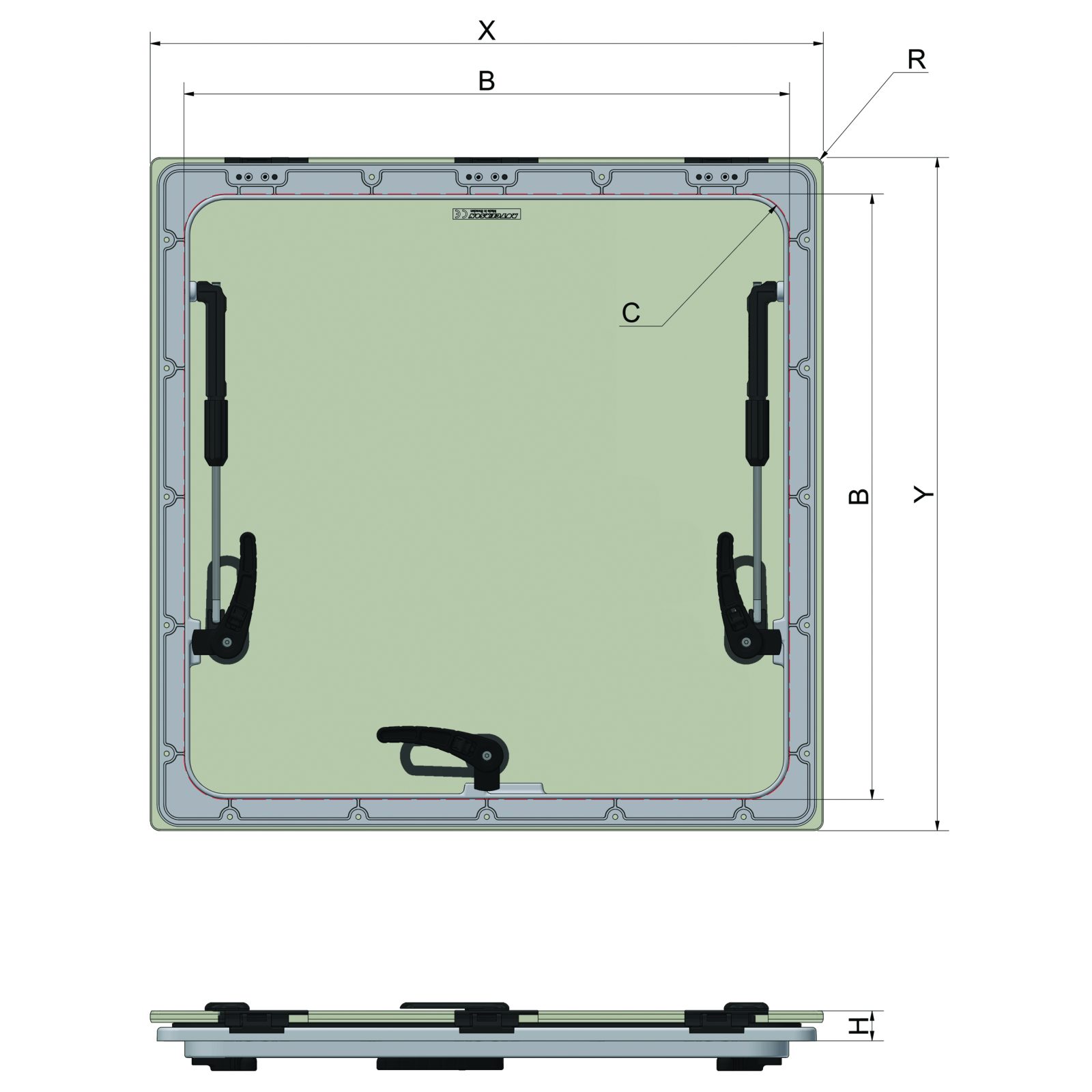 Master Flush Hatch 70 - Rutgerson Marin